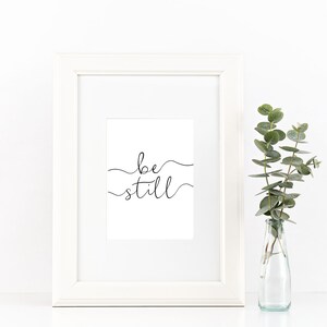 Be Still, Printable, Wall Art, Wall Decor, Home Decor, Bedroom Decor ...