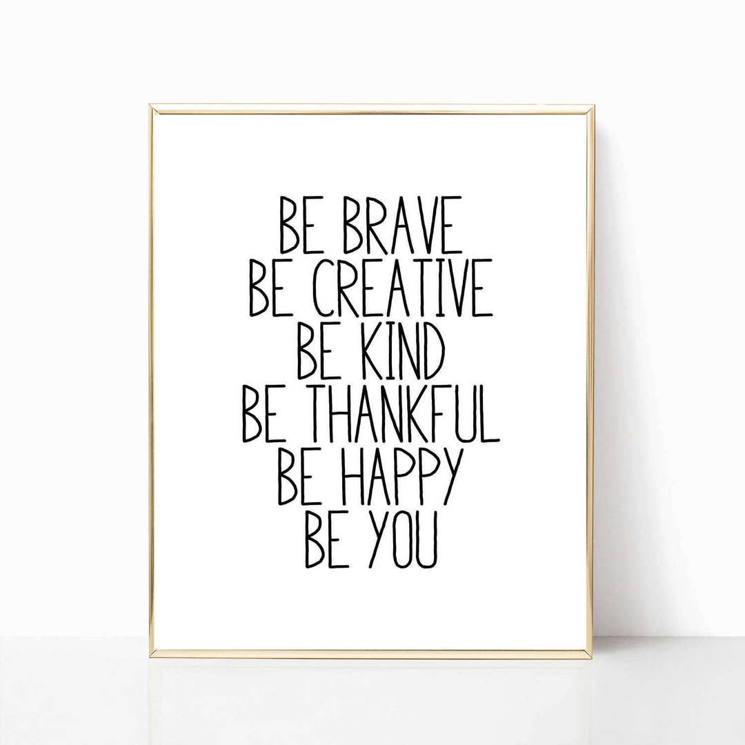 Be Brave Print, Printable Art, Nursery Print, Nursery Art, Nursery ...
