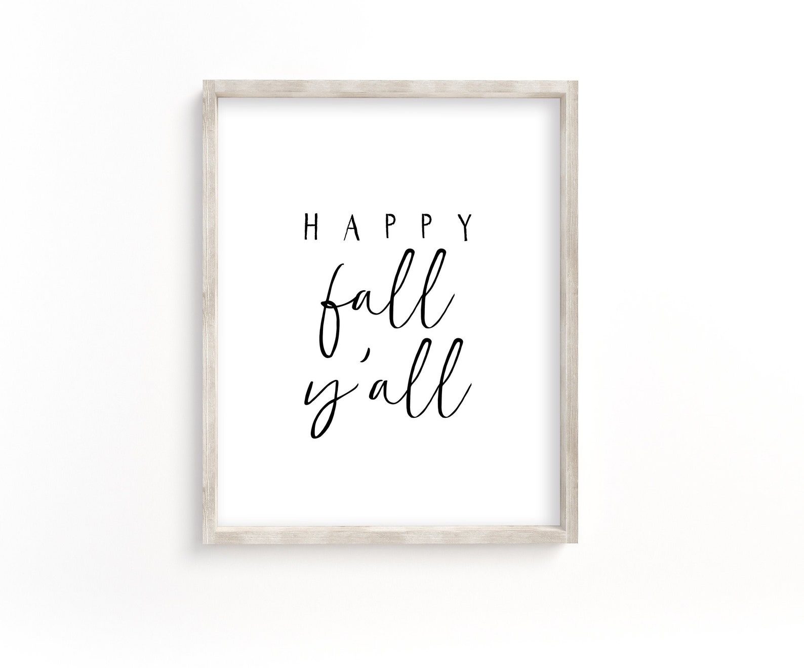 Happy Fall Y'all Printable Fall Decor Autumn Decor Fall - Etsy
