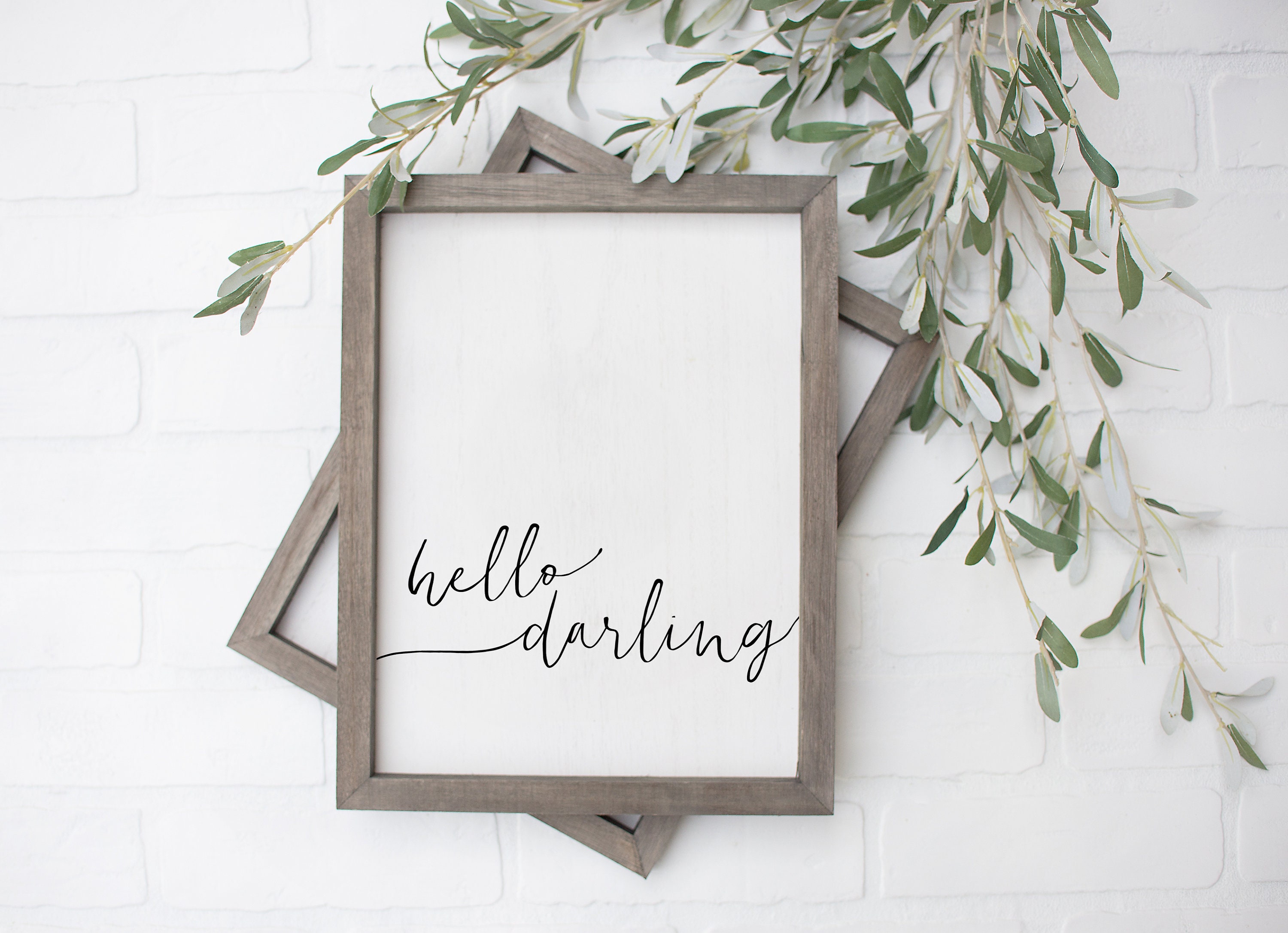 Hello Darling Printable, Nursery Decor, Printable Decor, Nursery Wall ...