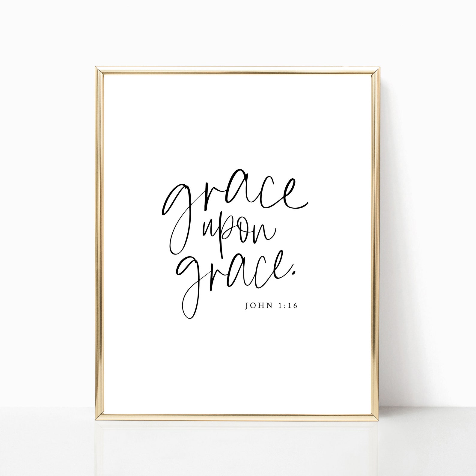 Grace Upon Grace Printable Print Wall Art Sign Christian | Etsy