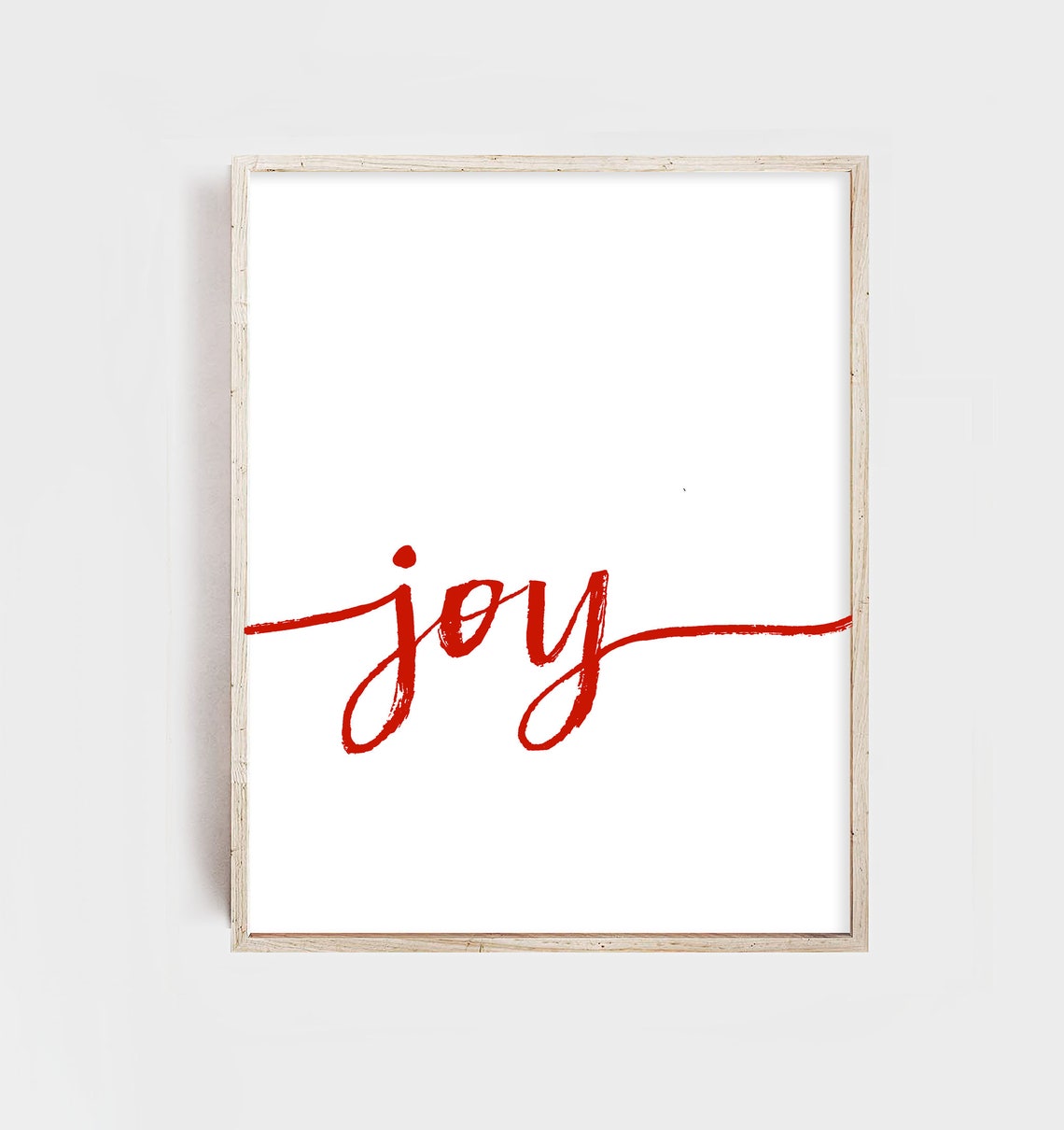 Joy Printable Joy Print Christmas Print Wall Art Christmas | Etsy
