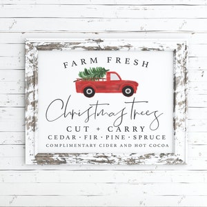 Farm Fresh Christmas Tree Printable, Christmas Tree Print, Christmas ...