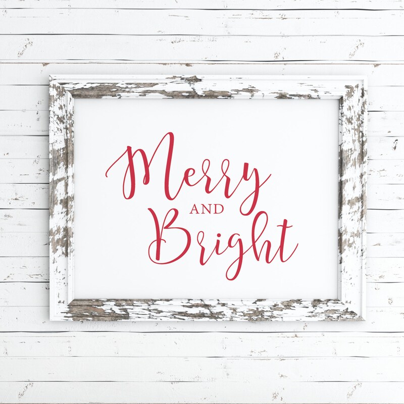 Printable Christmas Wall Art - Etsy