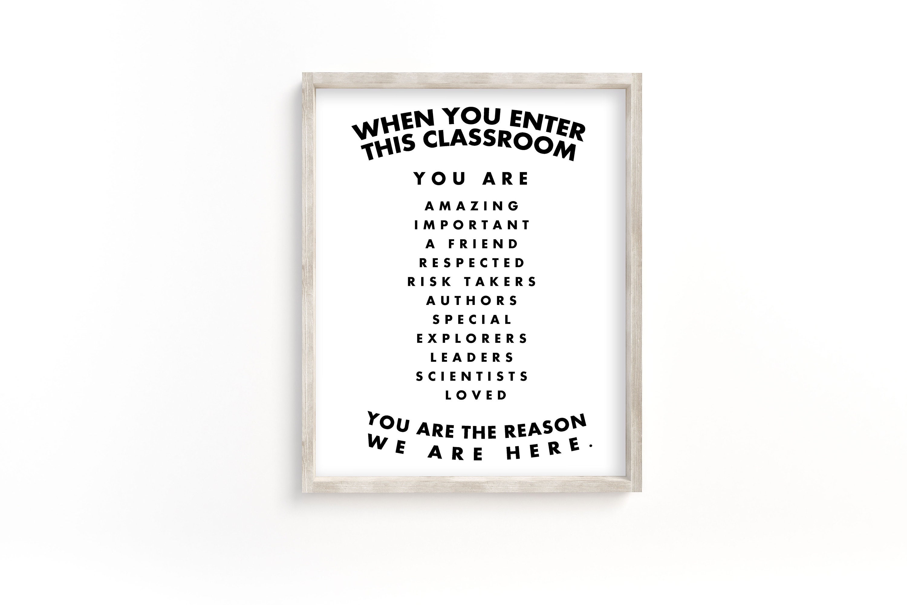 Classroom Decor When You Enter This Classroom Printable - Etsy