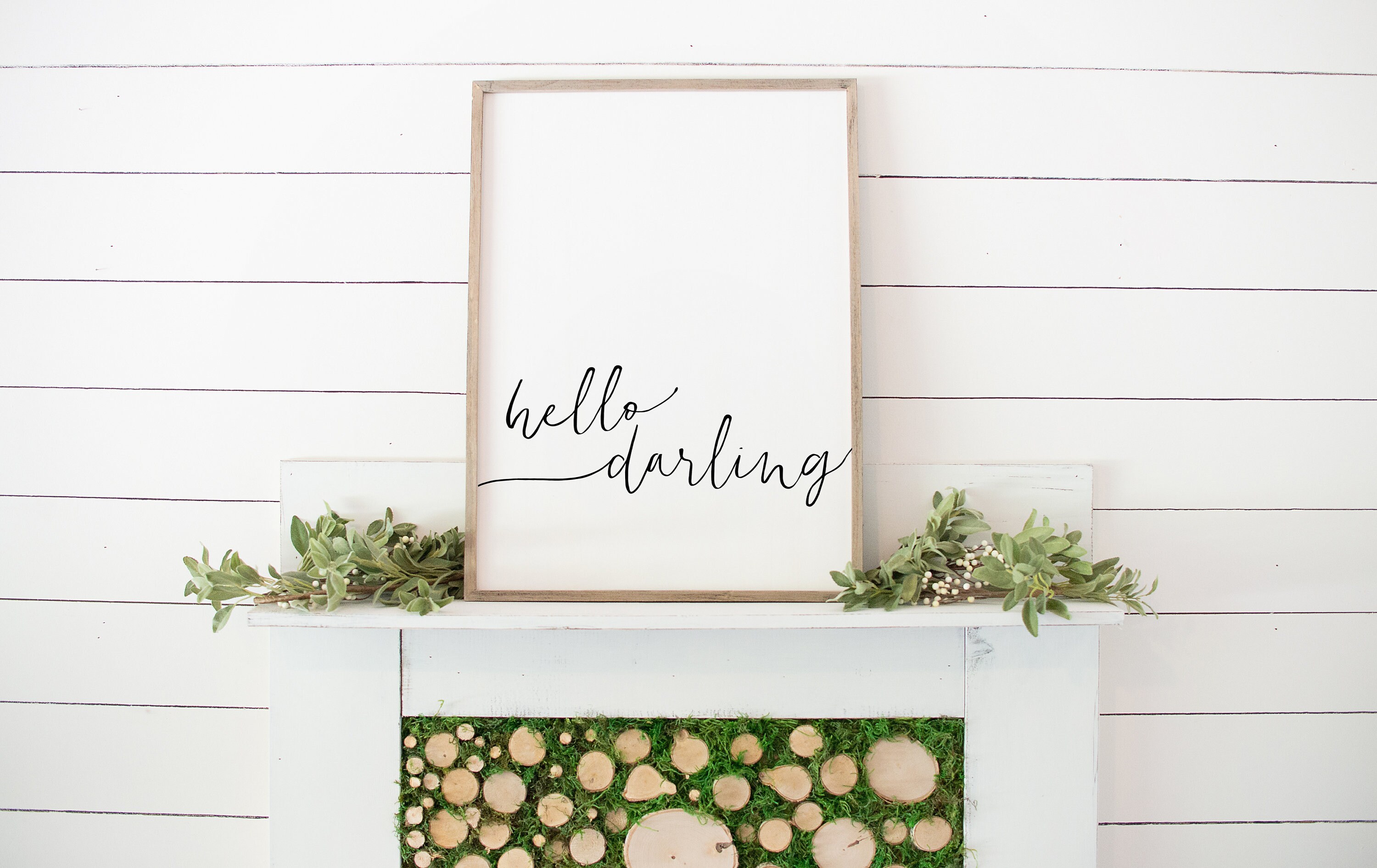 Hello Darling Printable Nursery Decor Printable Decor - Etsy