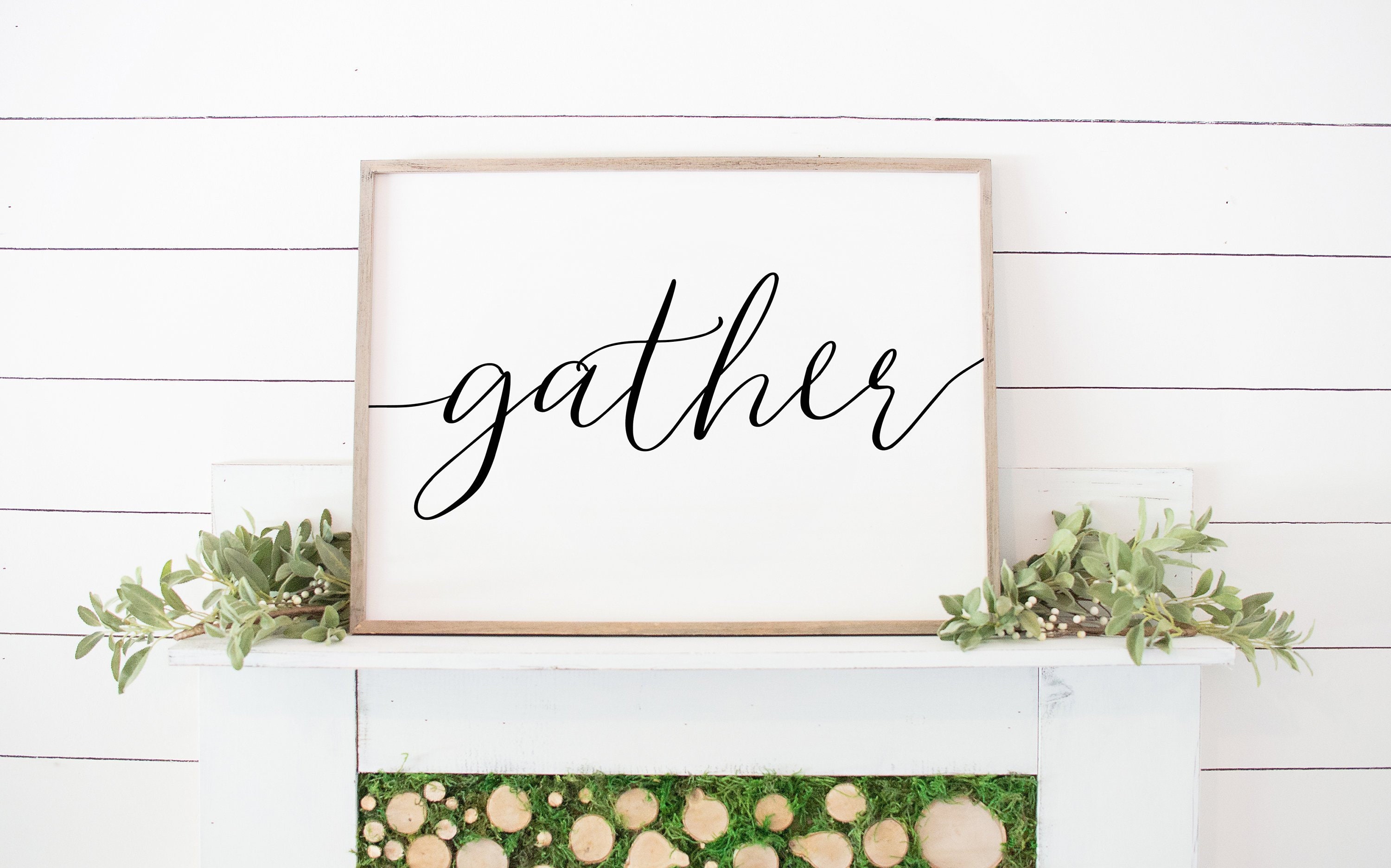 Gather Printable Print Gather Sign Gather Wall Art Gather | Etsy