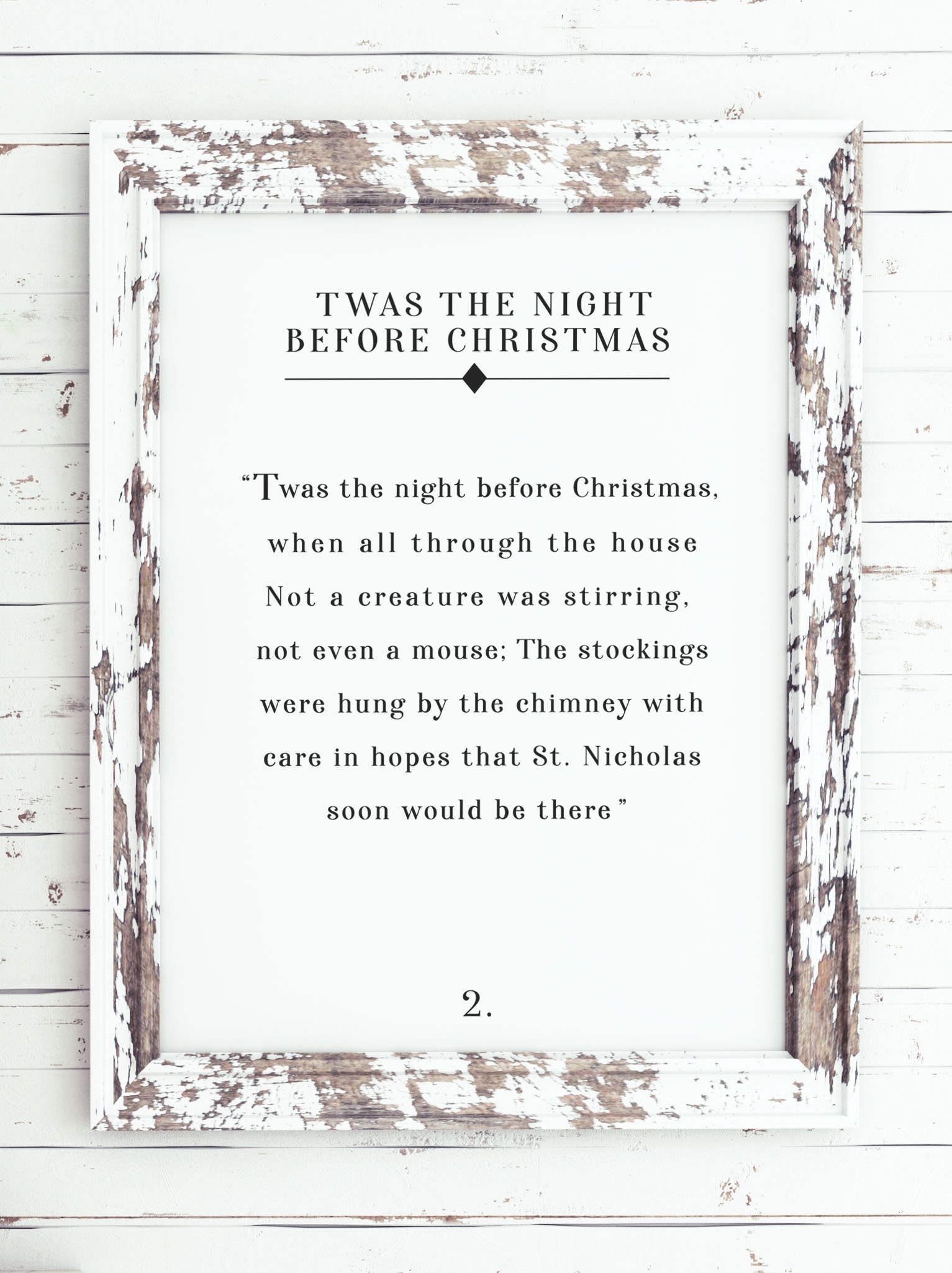 Twas the Night Before Christmas Printable Christmas | Etsy