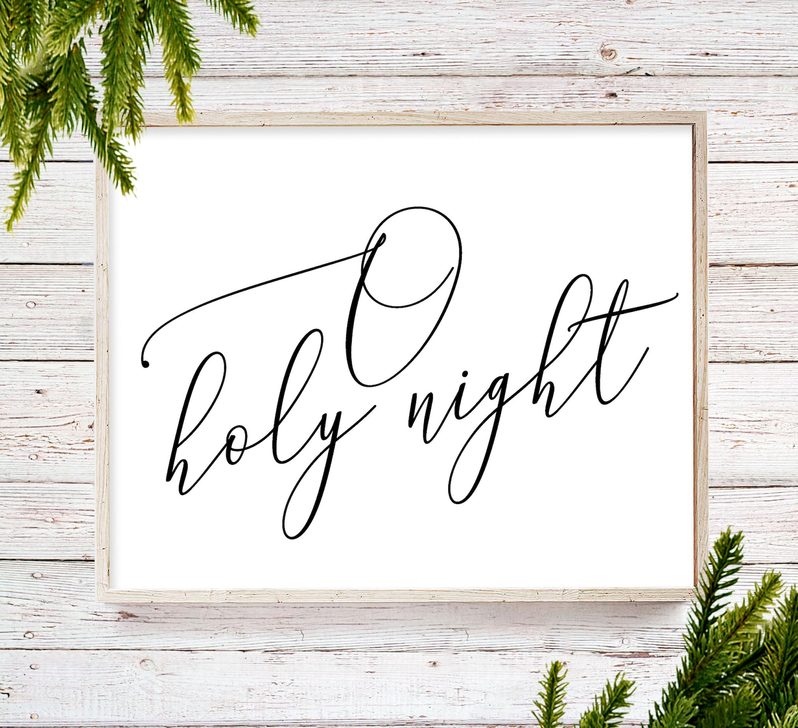 O Holy Night Printable Oh Holy Night Print Sign Christmas - Etsy