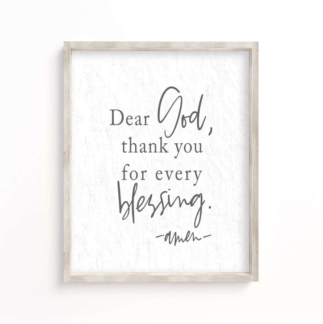 Christian Wall Art, Prayer Sign, Christian Printable, Blessing Sign ...
