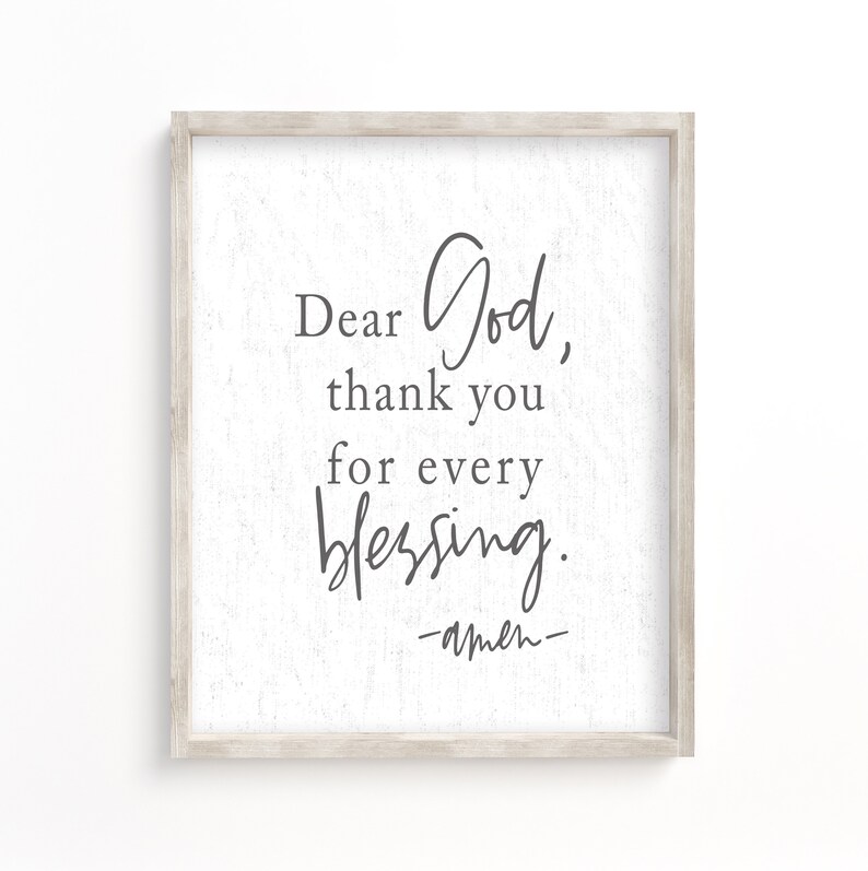 Christian Wall Art Prayer Sign Christian Printable Blessing - Etsy