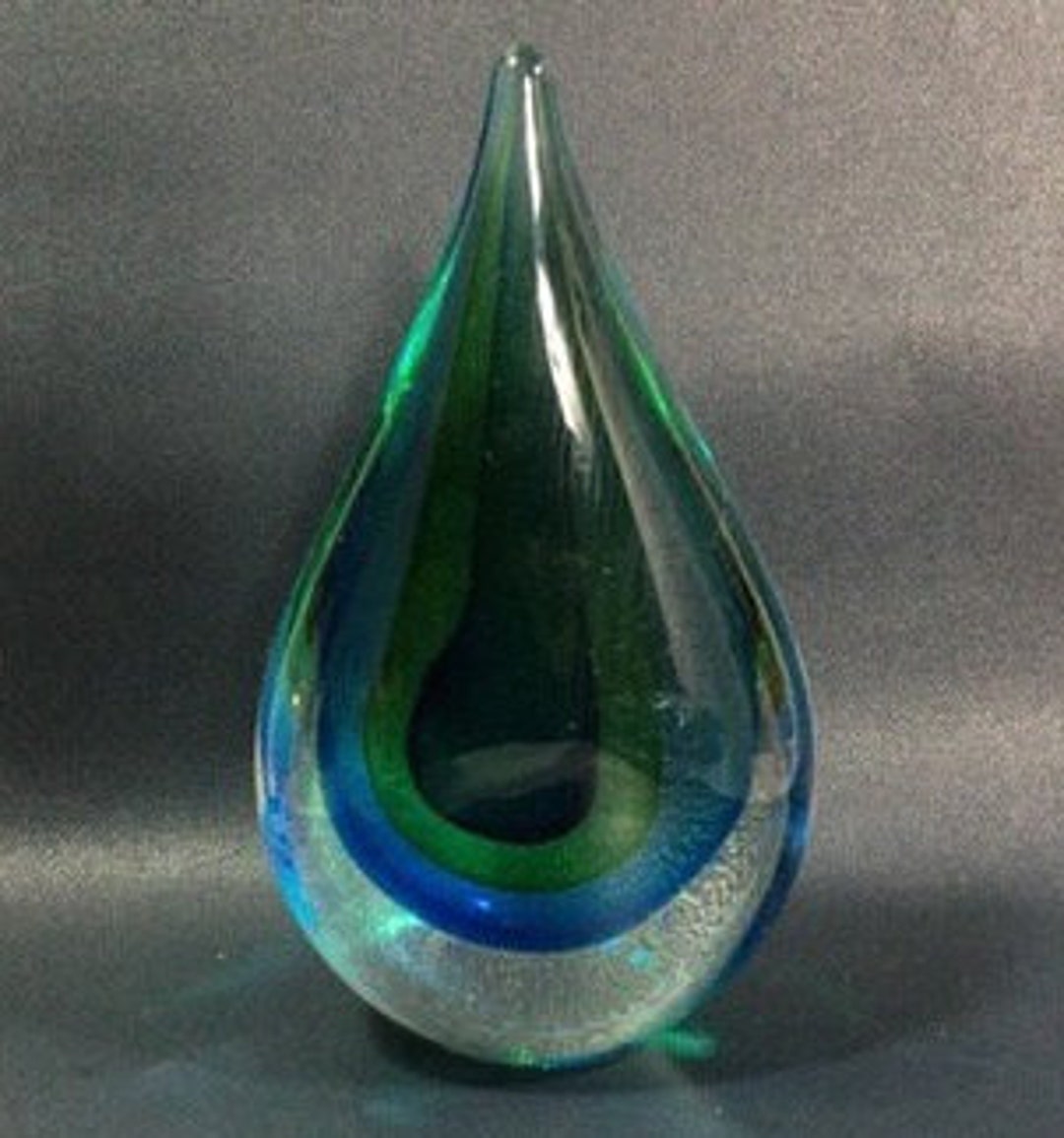 Murano Sommerso Flavio Poli Glass Paper Weight - Etsy