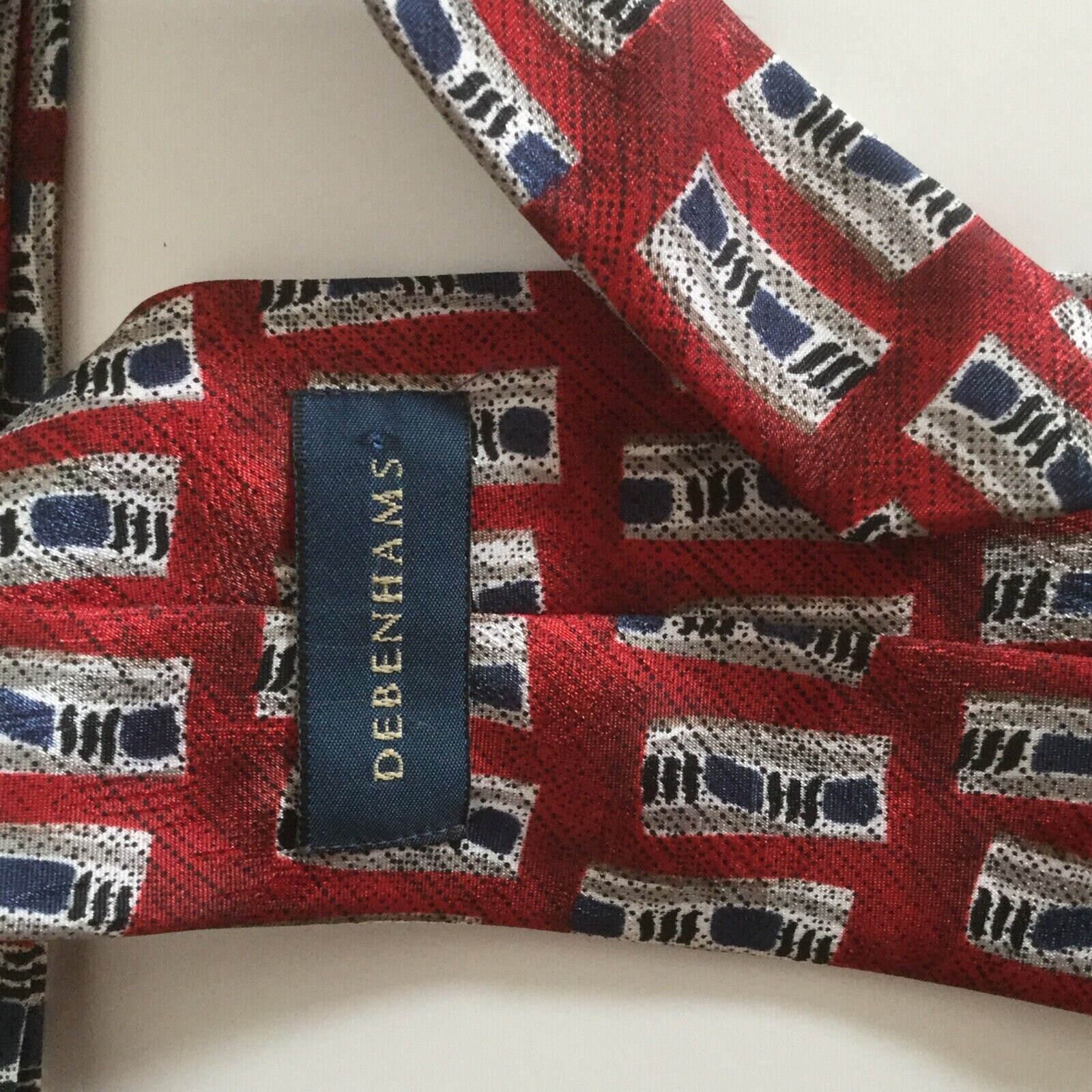 Vintage Burgundy Polyester Mens Necktie From Debenhams Made Gt - Etsy UK