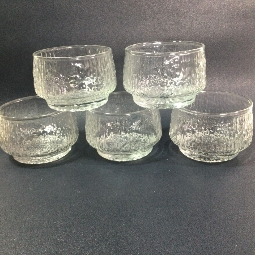 5 X Ravenhead Siesta Sundae Dishes Fruit Bowls Bark Effect 70's - Etsy