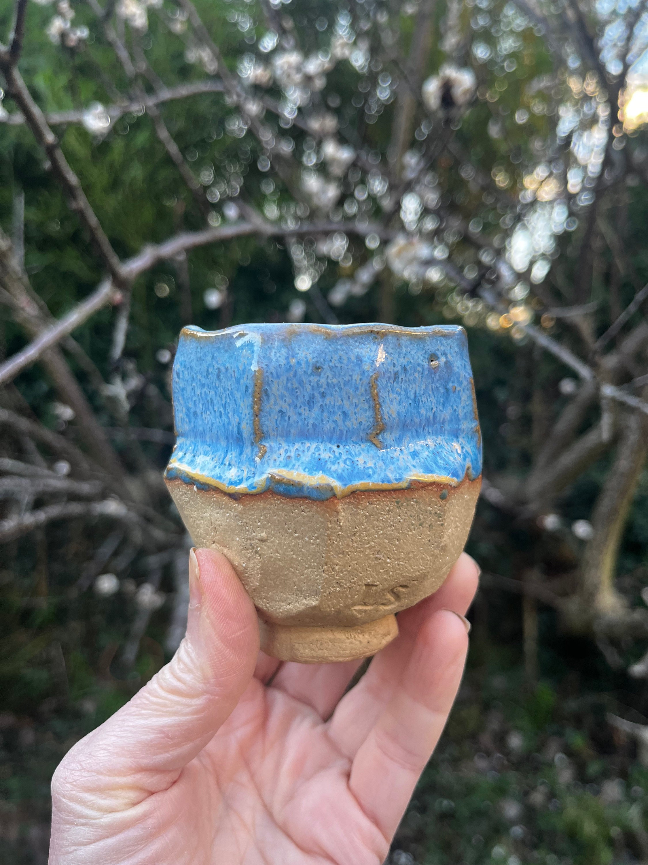 Yunomi, Hand Carved Ceramic Cup for Tea, Coffee, Saki, Whisky or Wine ...
