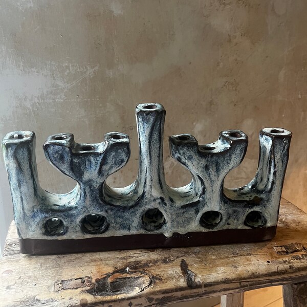 Ceramic Menorah - Etsy