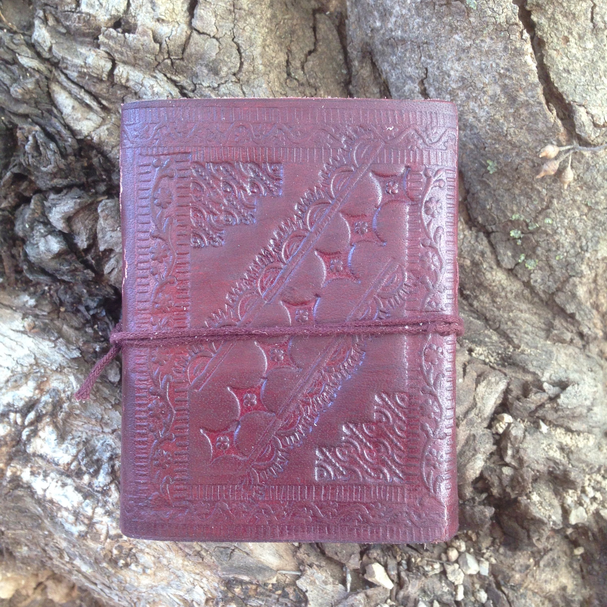 Leather Notebook Mini Leather Journal Turquoise Stone | Etsy