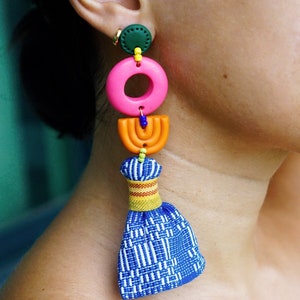 Clay Sago Philippine Weave Earrings Filipino Jewelry - Etsy