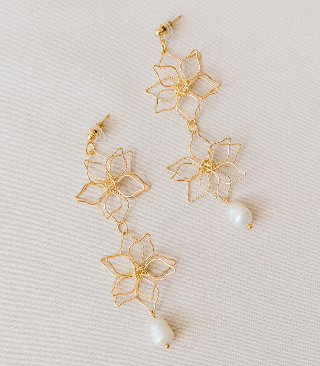 Philippines Flora Drop Baroque South Sea Pearl Earrings Filipino ...