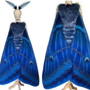 Moon Moth Costume Cape Hand-painted Wings Fantasy Clothing Gothic Fairy ...