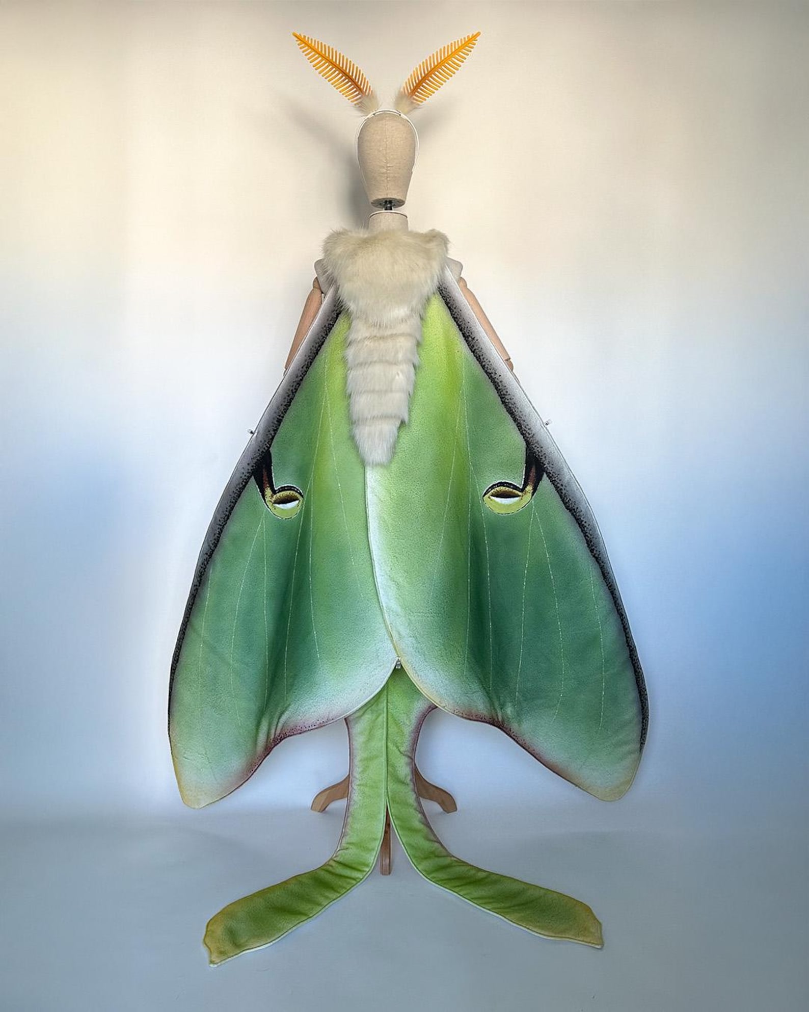 Luna Moth Costume Fantasy Cape Hand Painted Fantasy Wings - Etsy