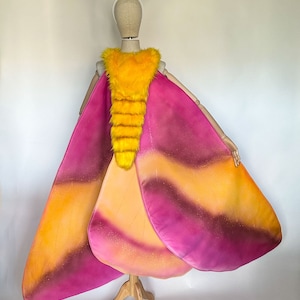 Rosy Maple Moth Costume Fantasy Wings Hand Painted - Etsy