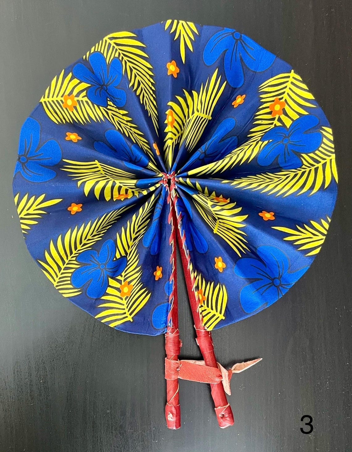 African Print Folding Hand Fan |african Print Fan | Ankara Fabric Fan ...