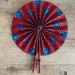 African Print Folding Hand Fan african Print Fan Ankara - Etsy