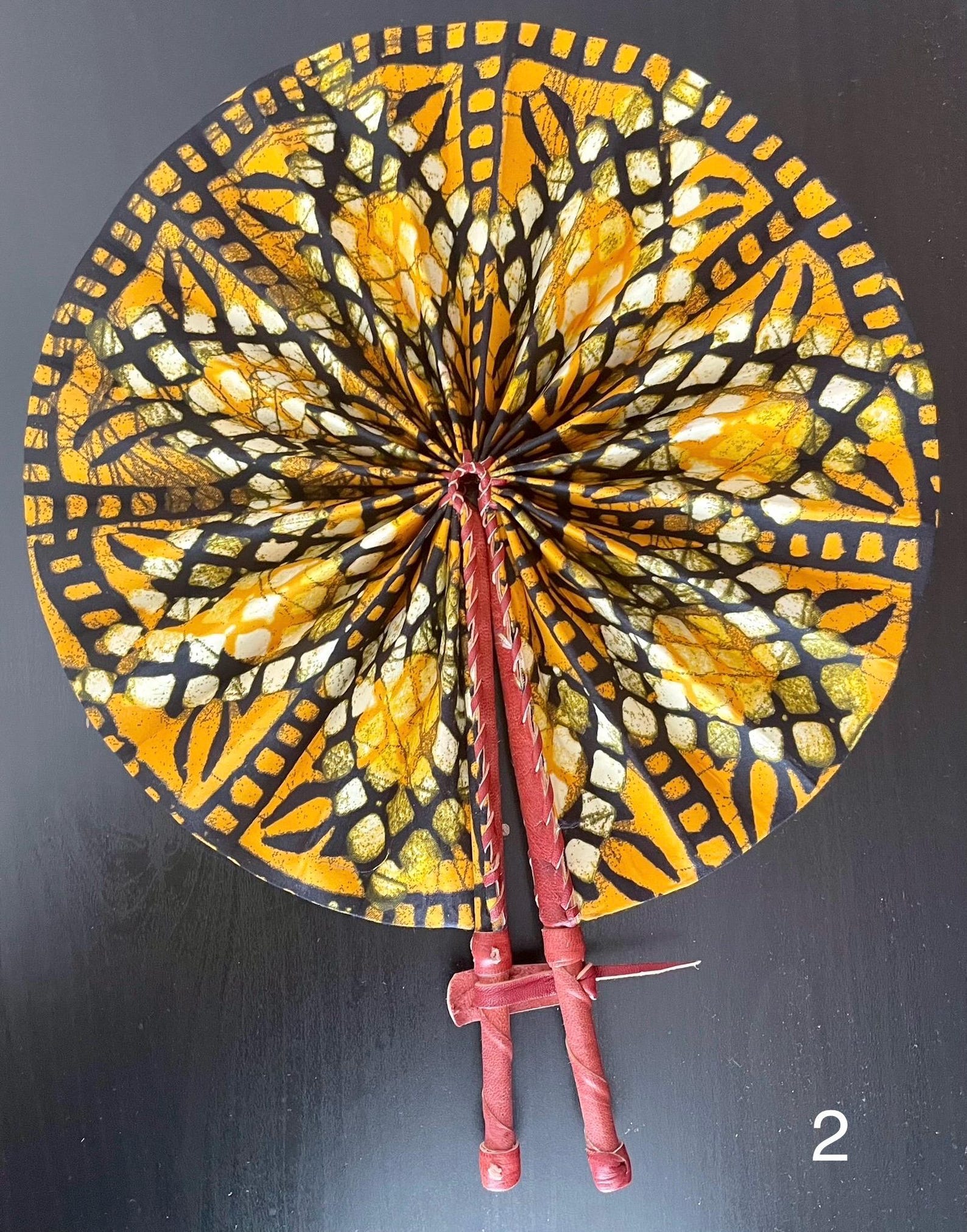 African Print Fan| Ankara Fabric Fan| African Print Folding Hand Fan ...