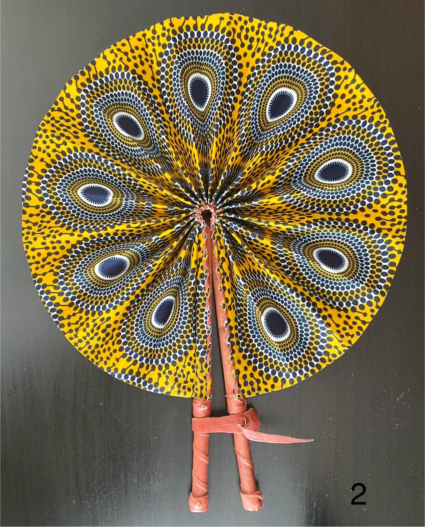 Kente Fan | African Print Fan| Ankara Fabric Fan| African Print Folding ...