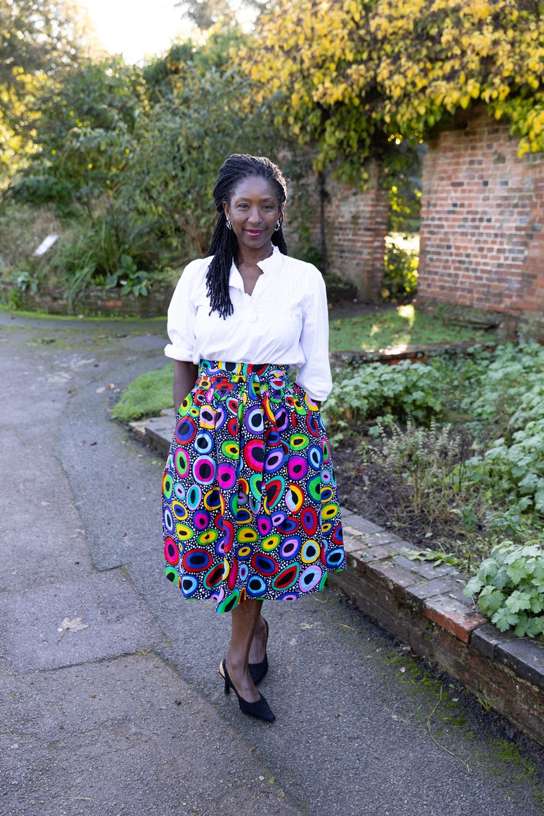 DIDI African Print Midi Skirt | African Clothing or Women - Etsy