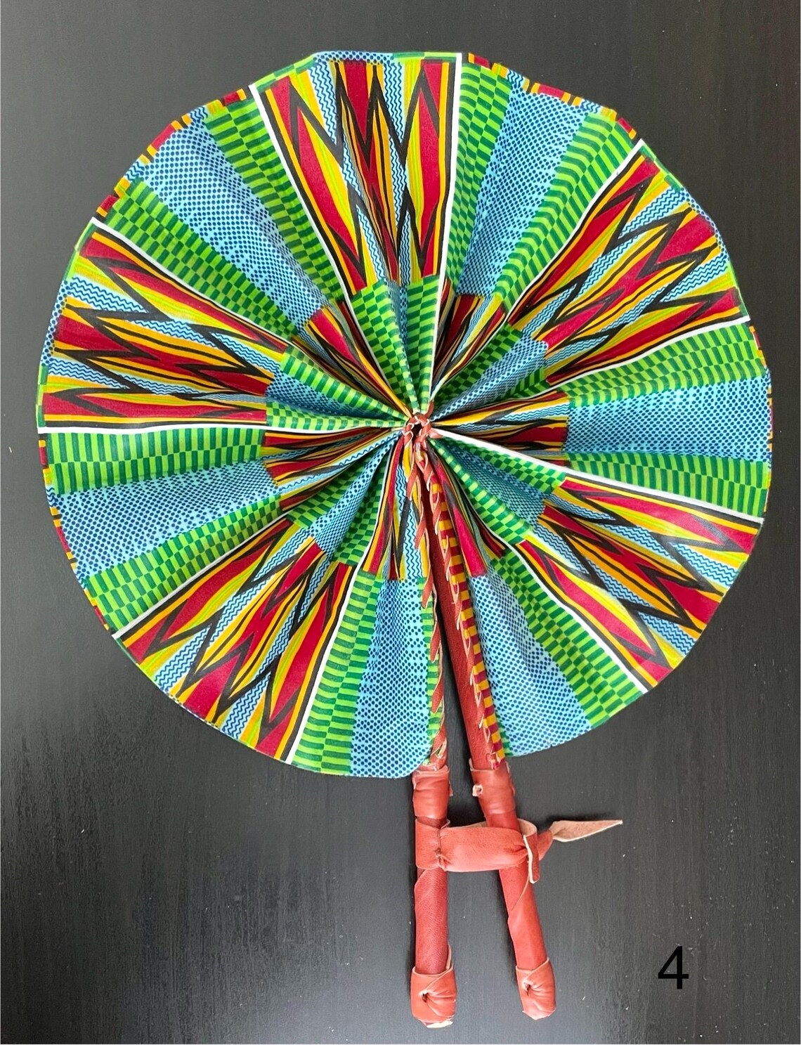 African Print Folding Hand Fan |african Print Fan | Ankara Fabric Fan ...