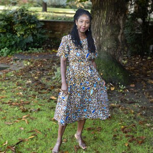 KAITLYN African Print Midi Dress | Clothing for Women - Etsy