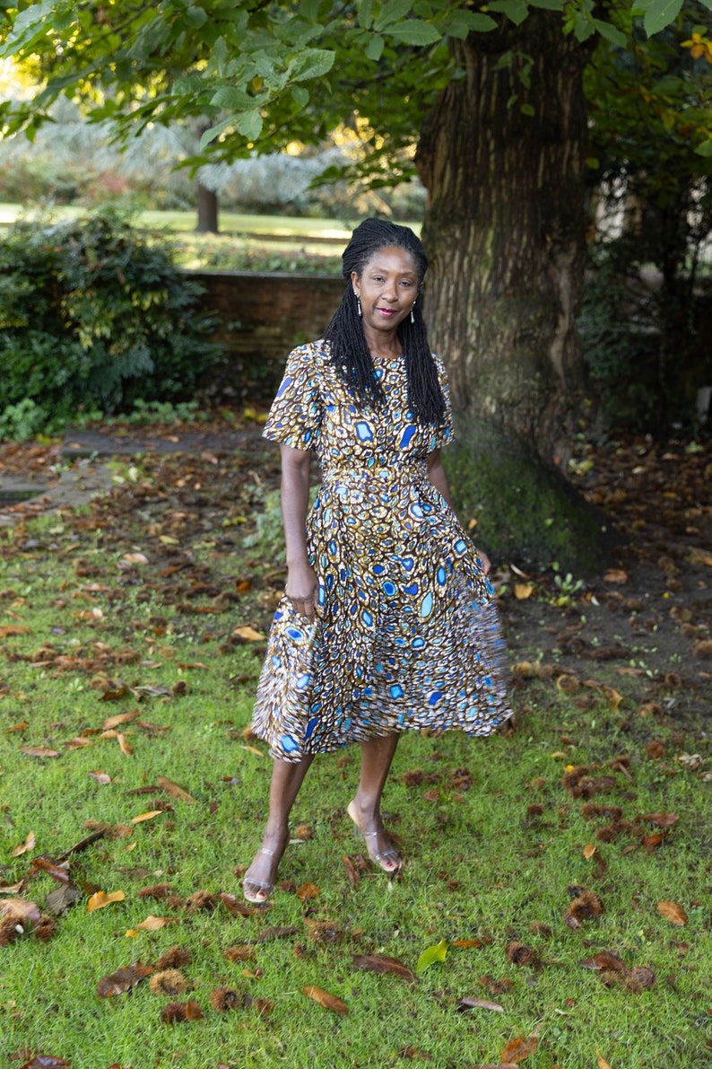 KAITLYN African Print Midi Dress | Clothing for Women - Etsy