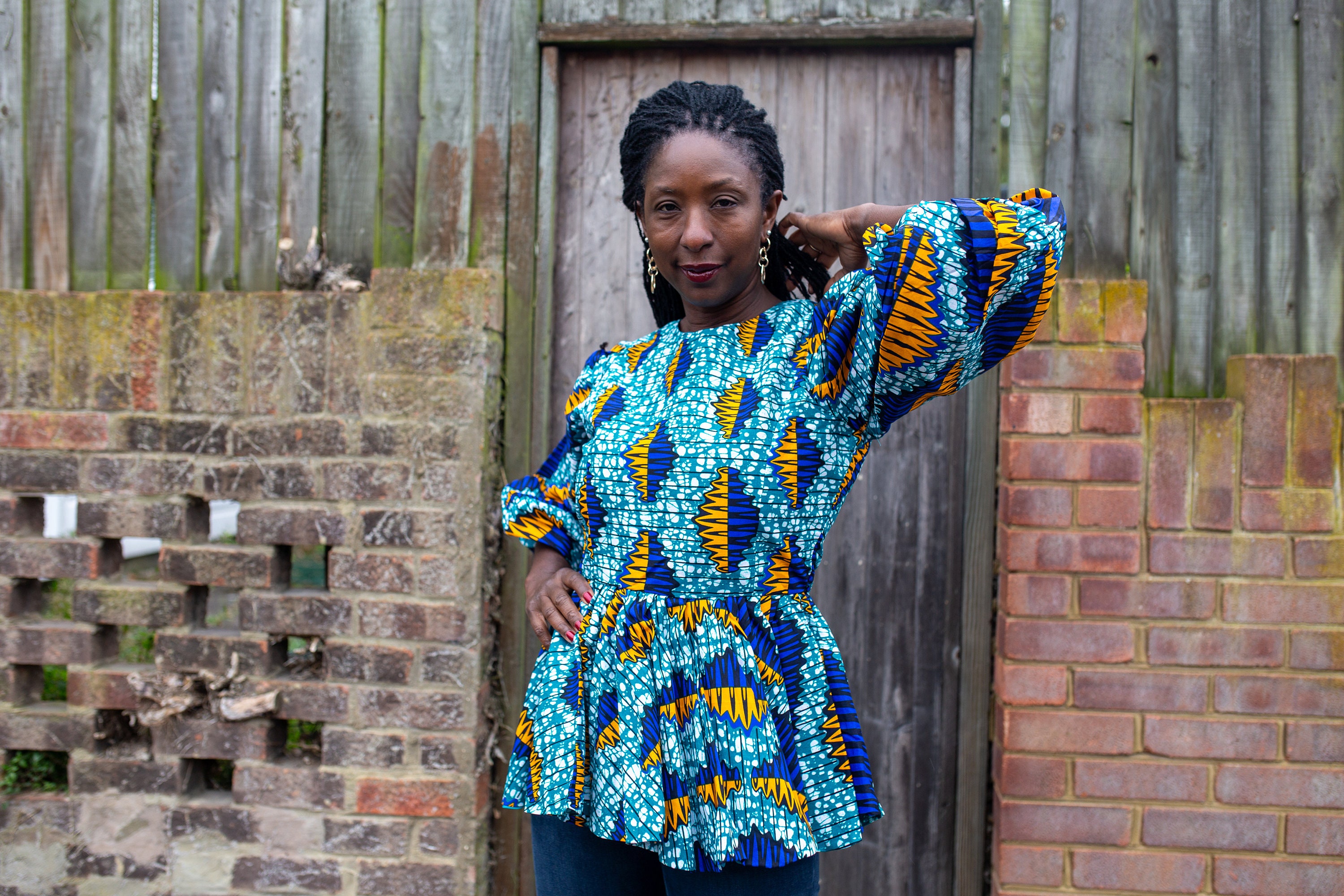 KOLA African Print Peplum Top| African Top for Women |ankara Top ...