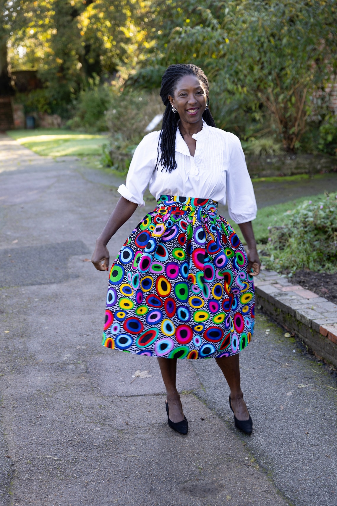 DIDI African Print Midi Skirt | African Clothing or Women - Etsy