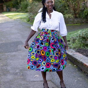 DIDI African Print Midi Skirt | African Clothing or Women - Etsy