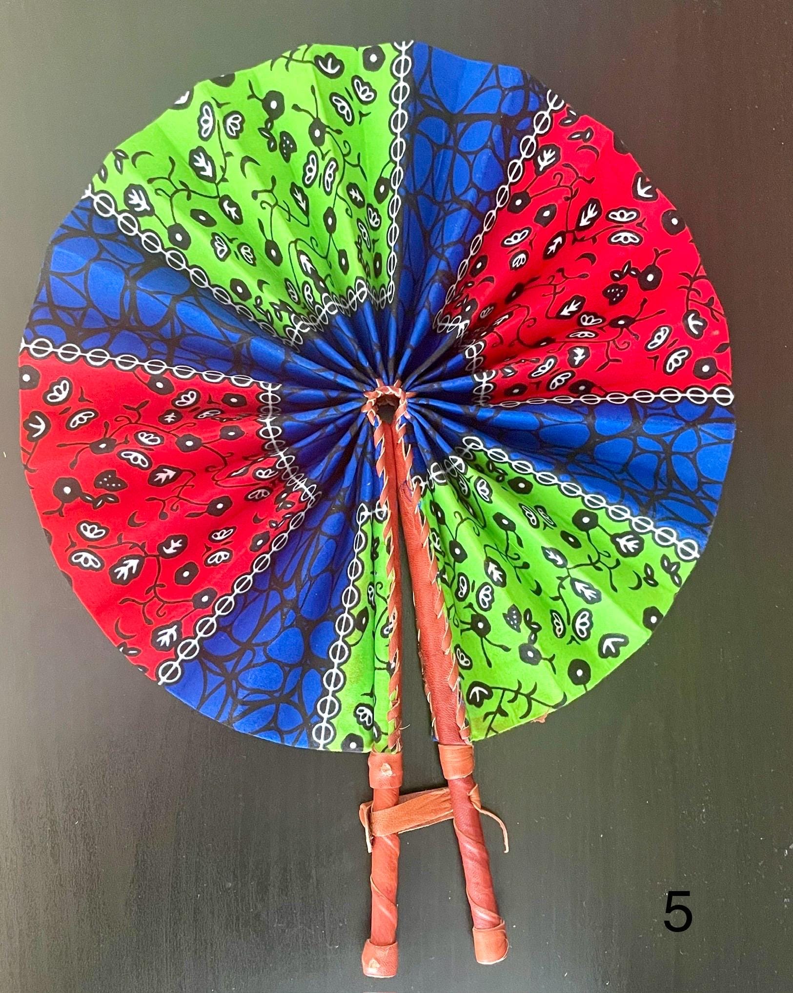 Kente Fan | African Print Fan| Ankara Fabric Fan| African Print Folding ...