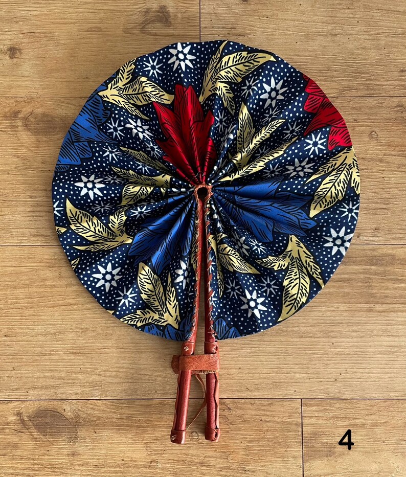 Kente Fan African Print Fan Ankara Fabric Fan African Print Folding ...