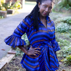 KENYA African Wrap Top| African Top for Women |ankara Top |african ...