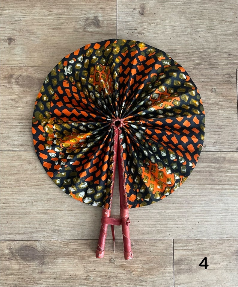 African Print Folding Hand Fan african Print Fan Ankara - Etsy