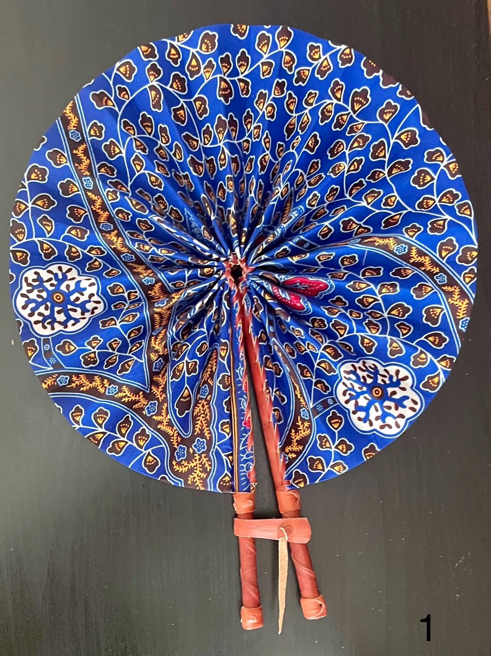 African Print Folding Hand Fan |african Print Fan | Ankara Fabric Fan ...