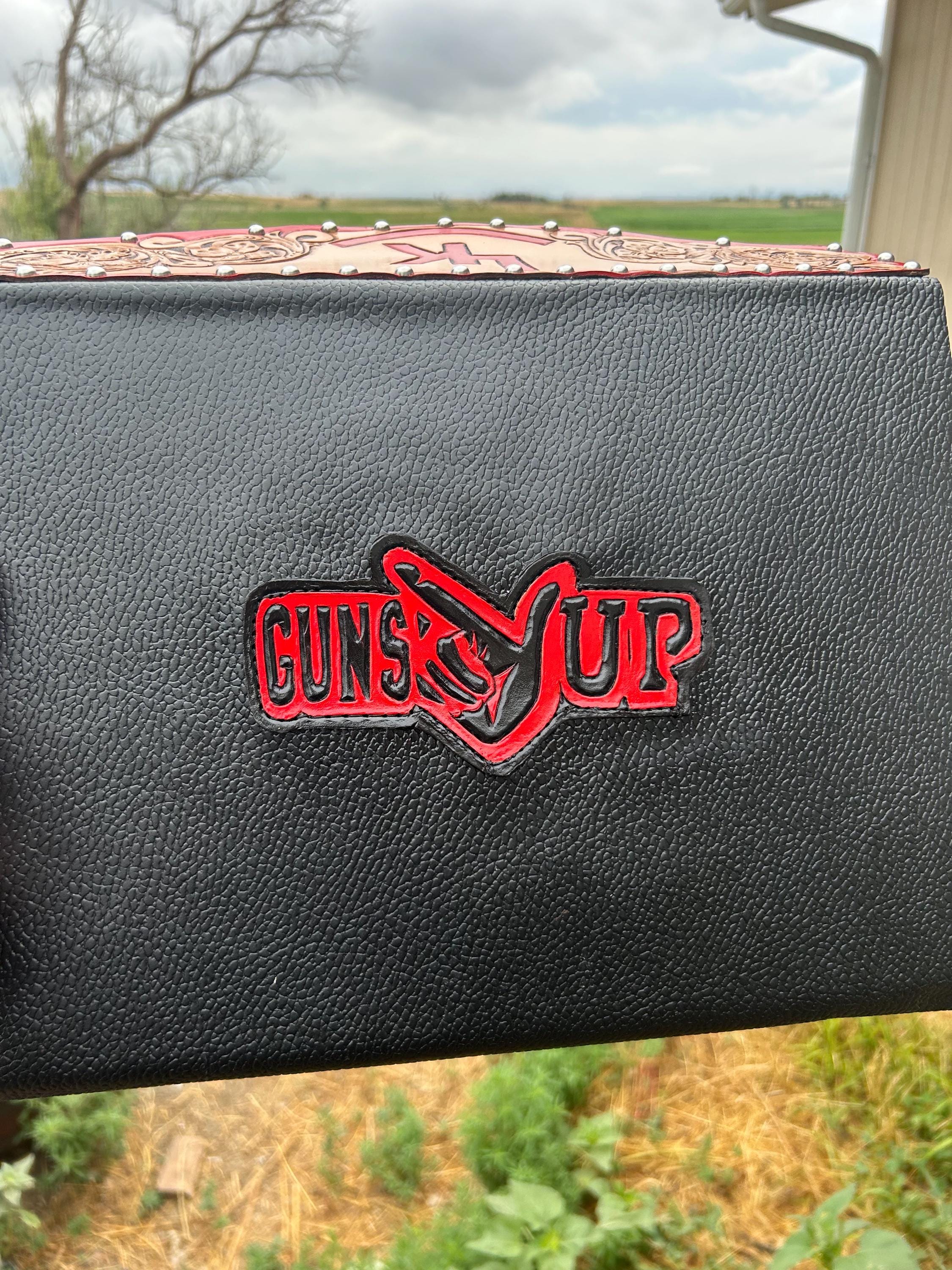 Custom Leather Hand Tooled 7 Pocket Accordion File Folder - Etsy