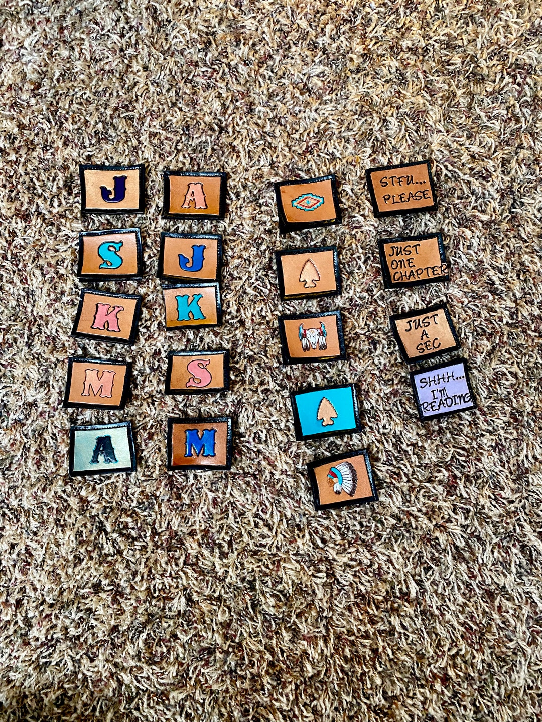 Hand Tooled Leather Bookmark Corner - Etsy