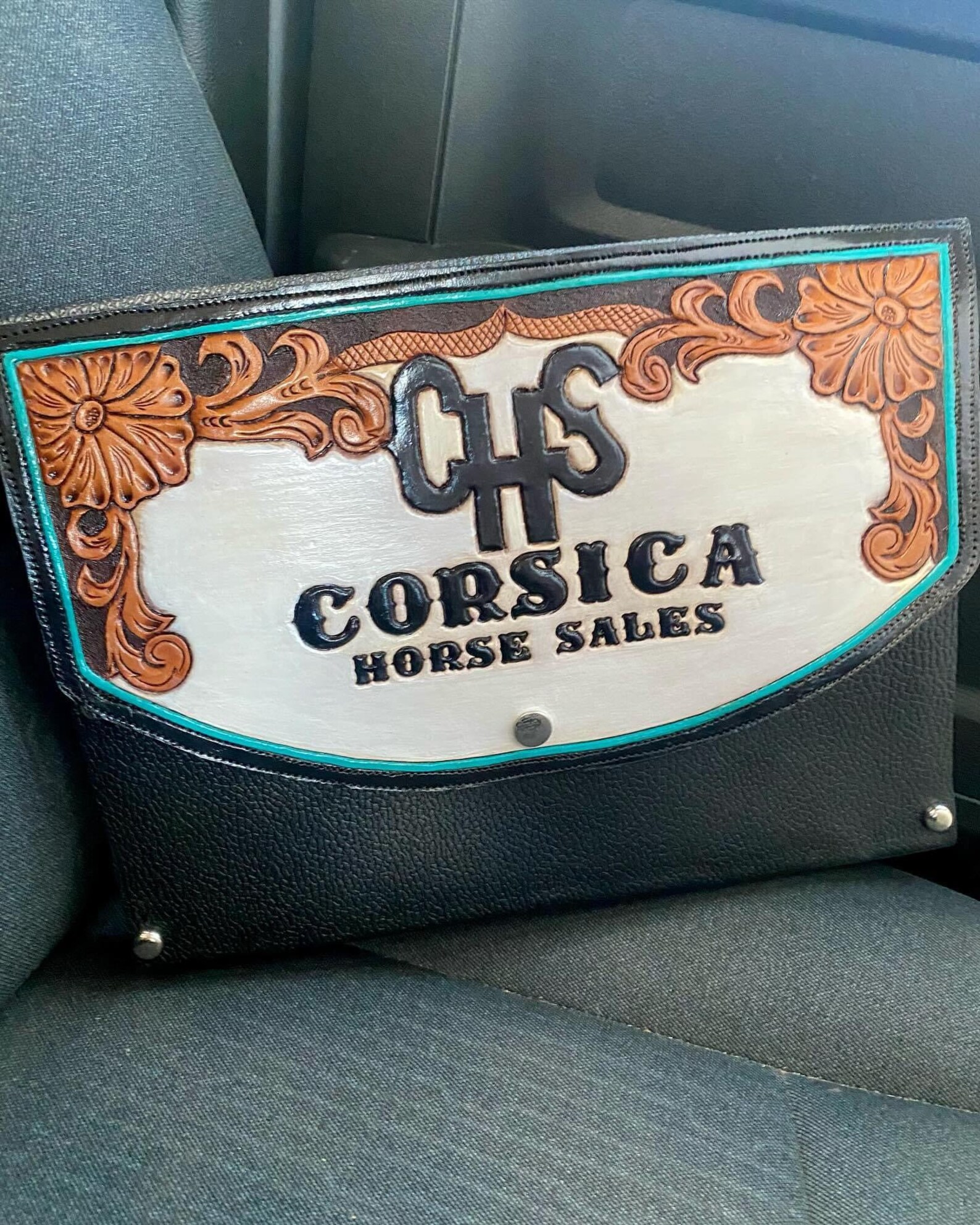 Custom Leather Hand Tooled 7 Pocket Accordion File Folder - Etsy