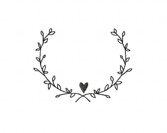 Stickdatei Ranke für den 13 x 18er Rahmen | Etsy