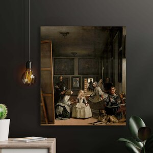 Las Meninas by Diego Velázquez Canvas Print (1656) • Giclée Prints ...