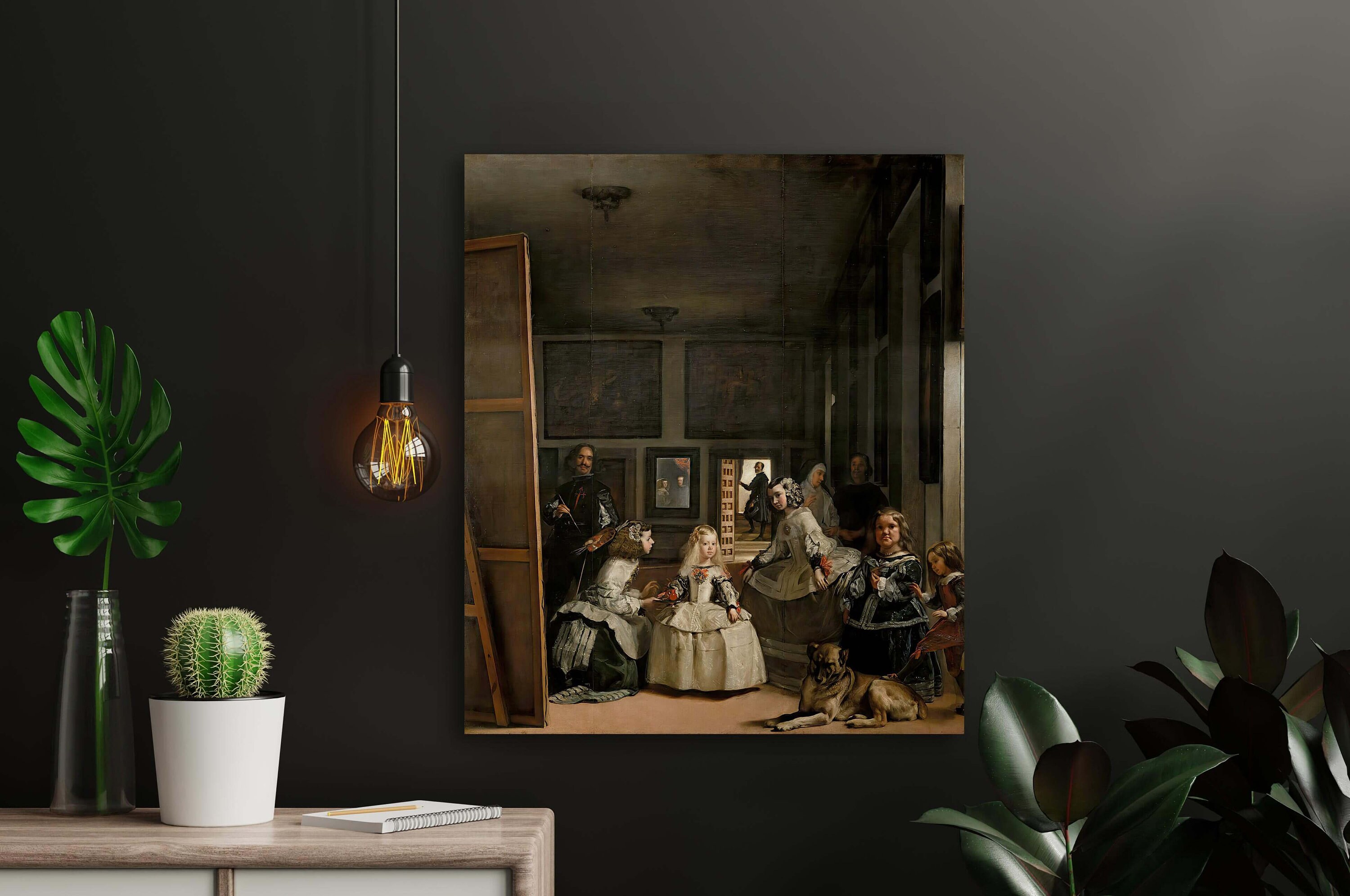 Las Meninas by Diego Velázquez Canvas Print (1656) • Giclée Prints ...
