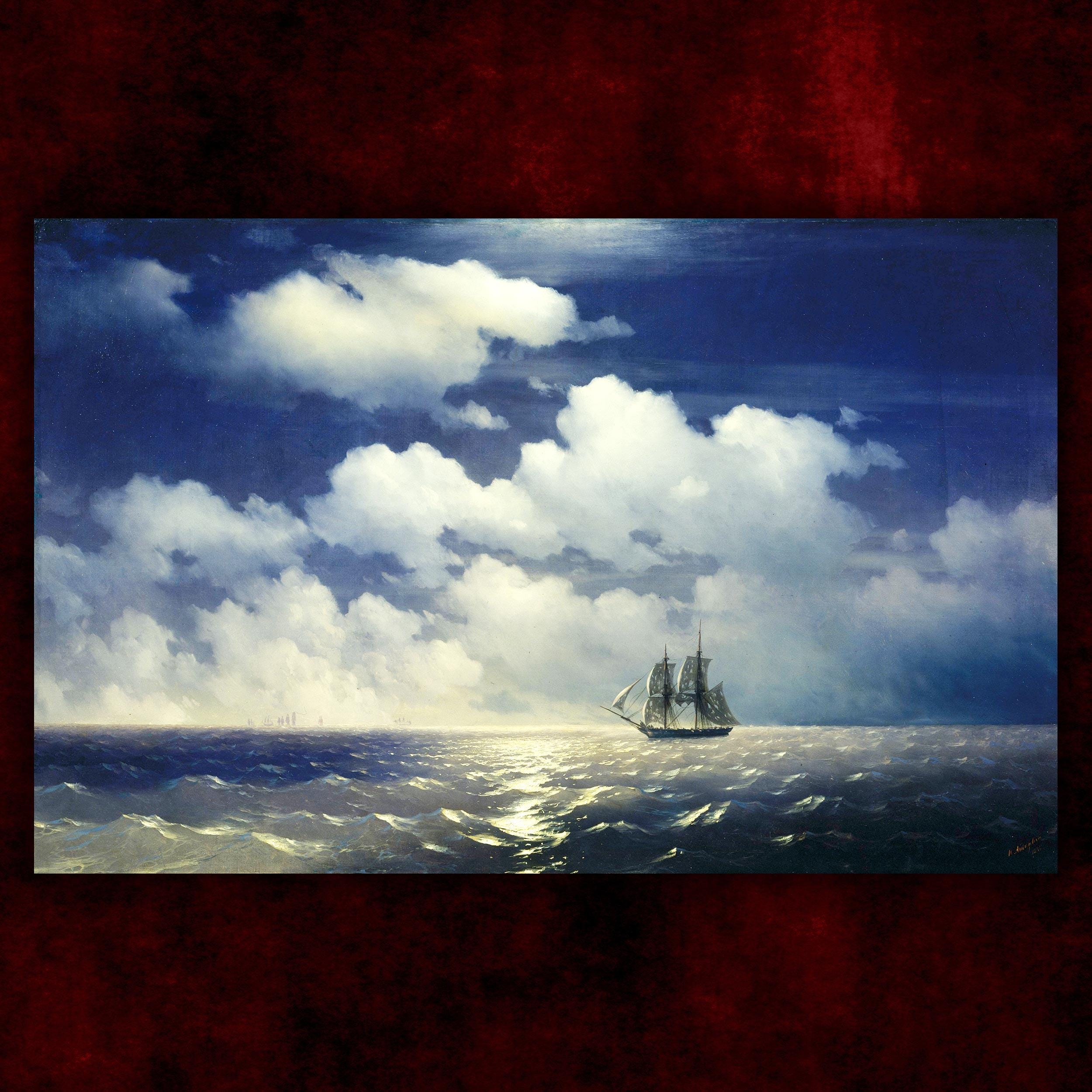The Brig Mercury Encounter After Defeating Two Turkish Ships by Ivan ...