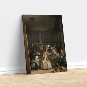 Las Meninas by Diego Velázquez Canvas Print (1656) • Giclée Prints ...